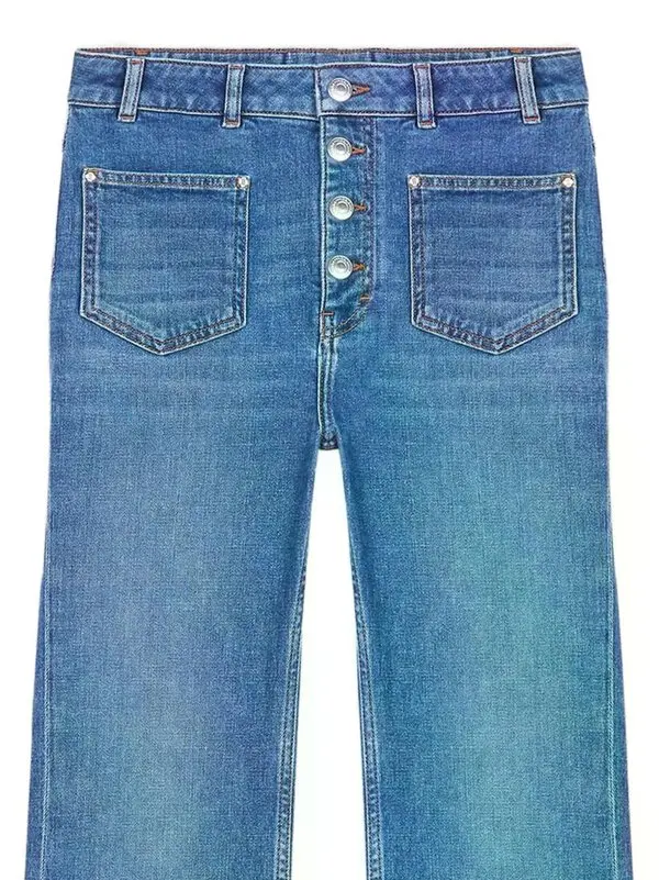 Maje Buttoned-down Pocket Jeans