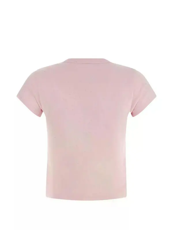 Alexander Wang Crystal Logo Cotton Baby Tee