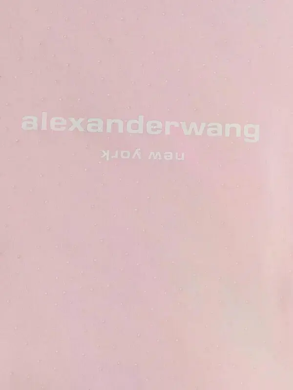 Alexander Wang Crystal Logo Cotton Baby Tee