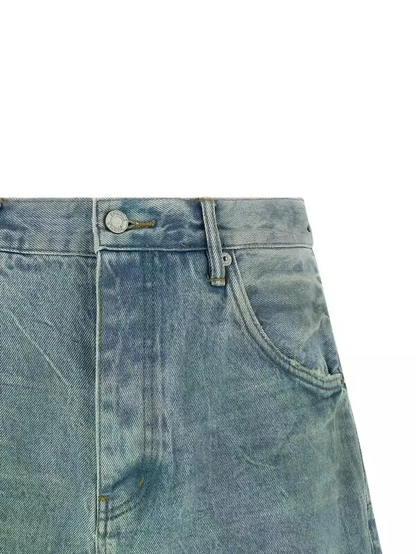 PURPLE BRAND Stone-washed Bermuda Shorts