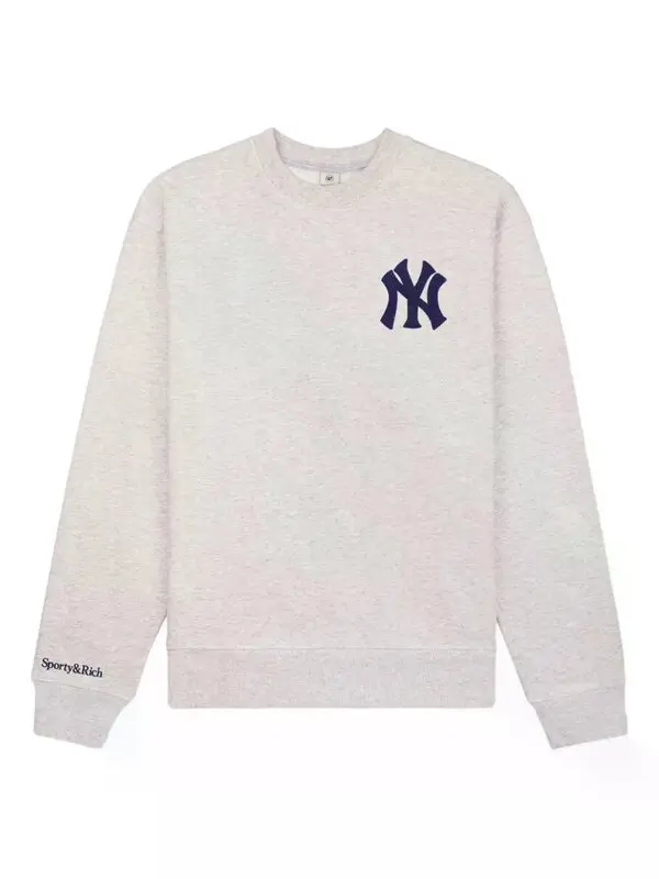 Sporty & Rich Yankees Serif Sweatshirt - Grey