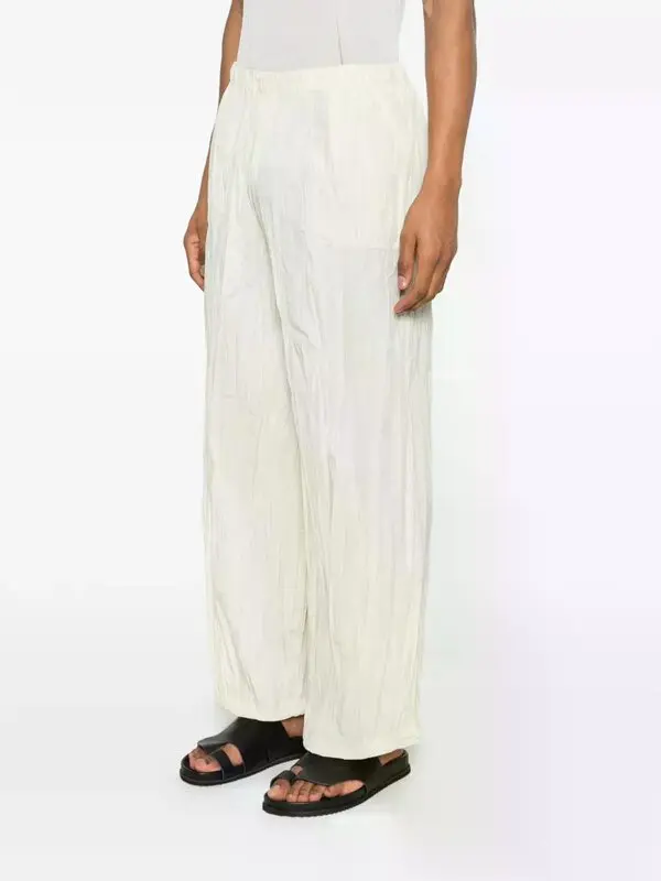 GONGDID DESIGN Textured Straight-leg Trousers