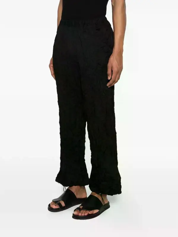 GONGDID DESIGN Textured Wide-leg Trousers