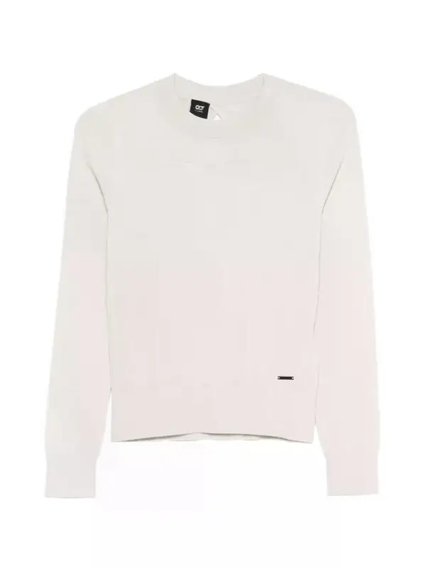 ALPHATAURI Round Neck Knit Top - Neutrals