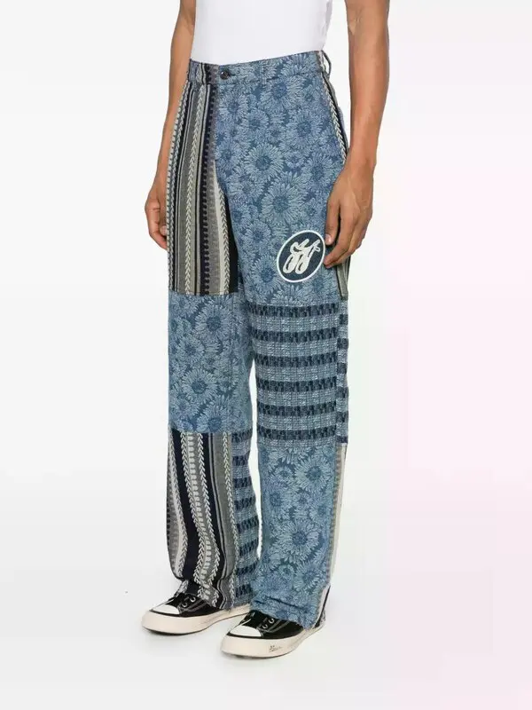 HONOR THE GIFT Tapestry Patchwork Trousers - Blue