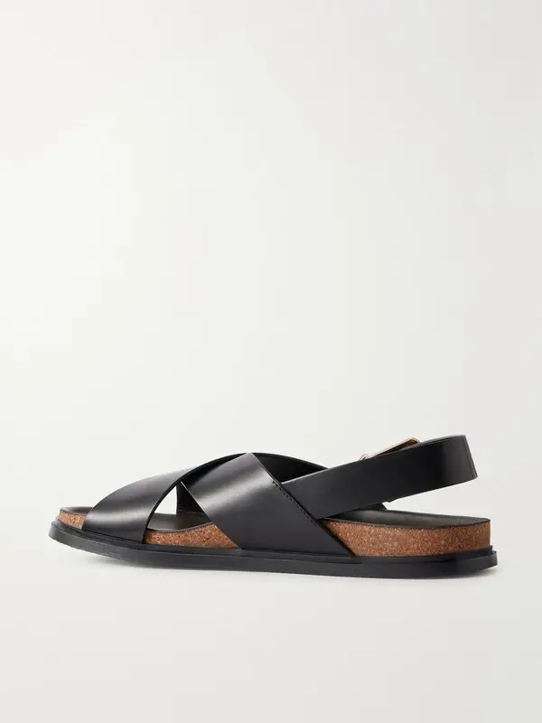 THE ROW Buckled Leather Sandals