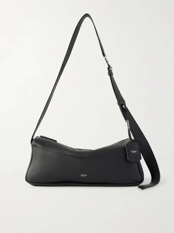Max Mara Skippers Textured-leather Shoulder Bag