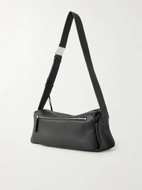 Max Mara Skippers Textured-leather Shoulder Bag