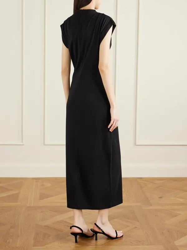 ANINE BING Alix Cotton-blend Midi Dress