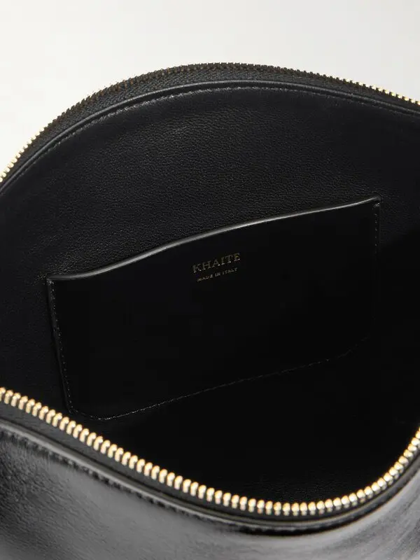 Khaite Lori Textured-leather Shoulder Bag - Black