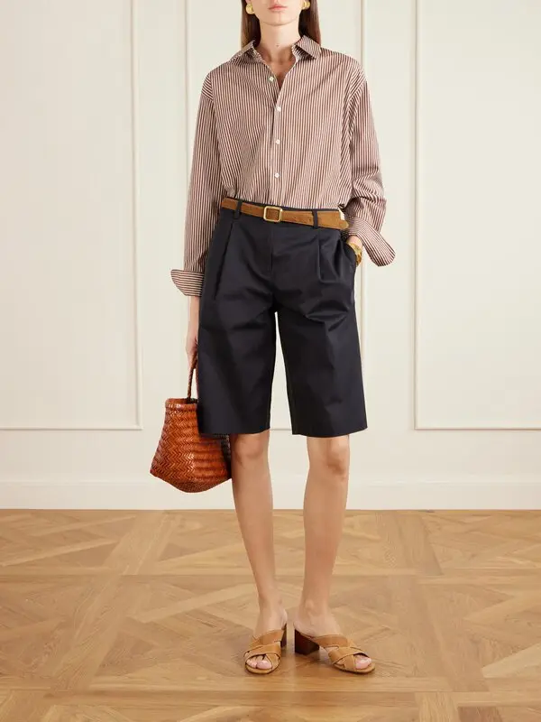 TOD'S Suede And Leather Mules - Brown