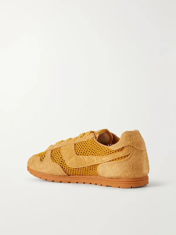 AUTRY Windspin Knit And Suede Trainers