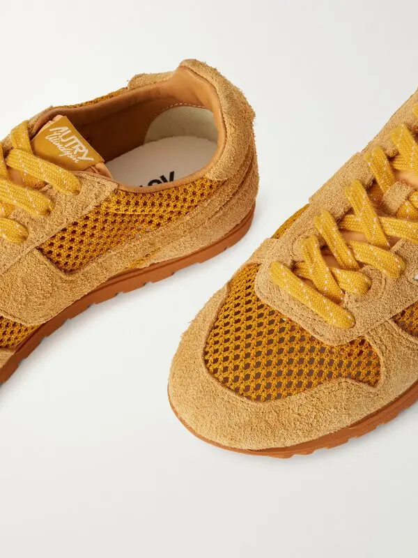 AUTRY Windspin Knit And Suede Trainers