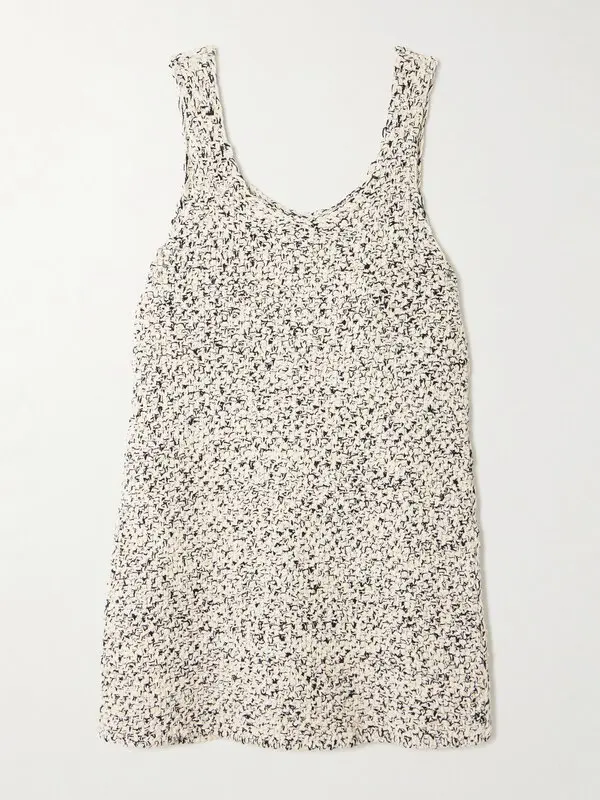 LIBEROWE Bouclé-knit Mini Dress