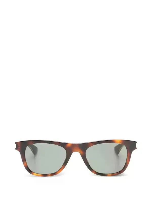 Saint Laurent Tortoiseshell Square Frame Sunglasses - Brown