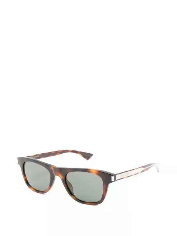 Saint Laurent Tortoiseshell Square Frame Sunglasses - Brown