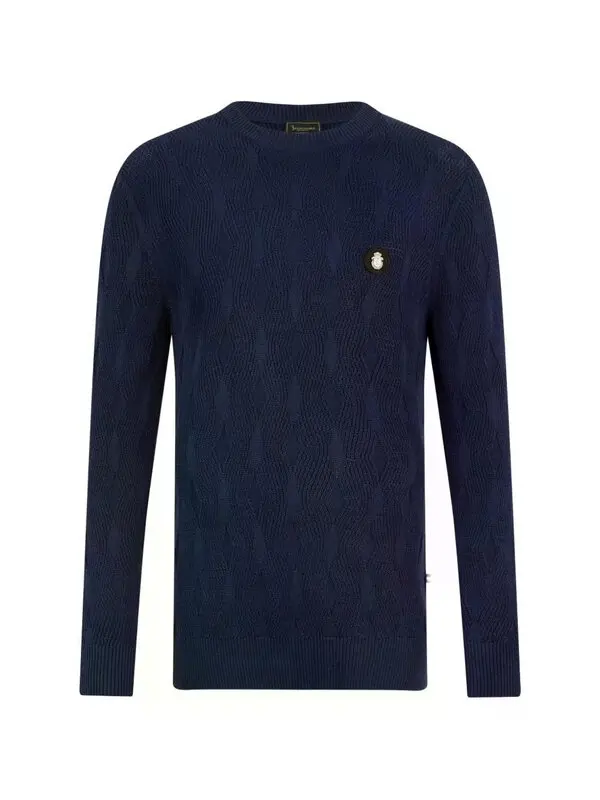 BILLIONAIRE Braides Roundneck Pullover - Blue