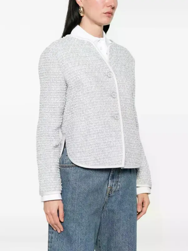 Emporio Armani Textured V-neck Jacket