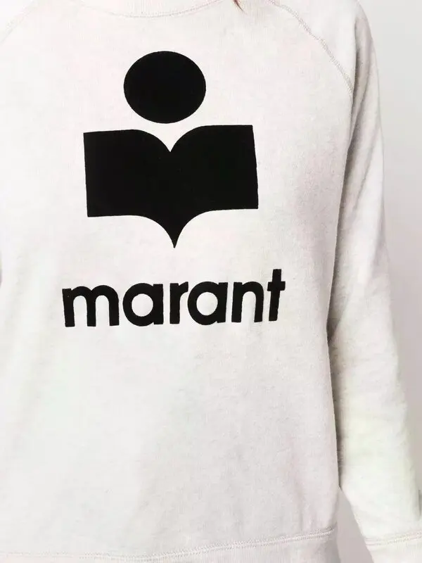 MARANT ETOILE Isabel Logo-print Crew-neck Sweatshirt