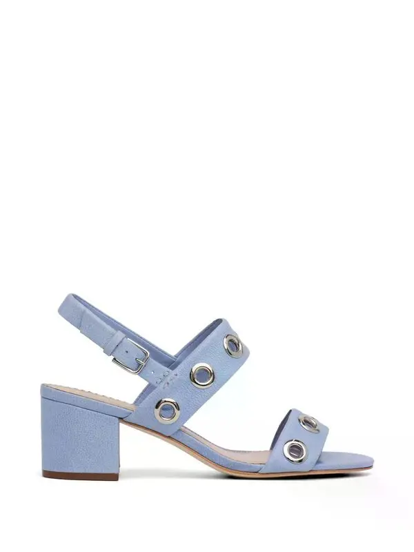 Cinq À Sept Gemma Heeled Sandals With Grommet Embellishments - Blue