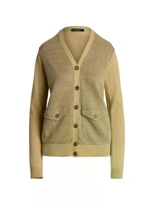 Ralph Lauren Herringbone Pocket Cardigan