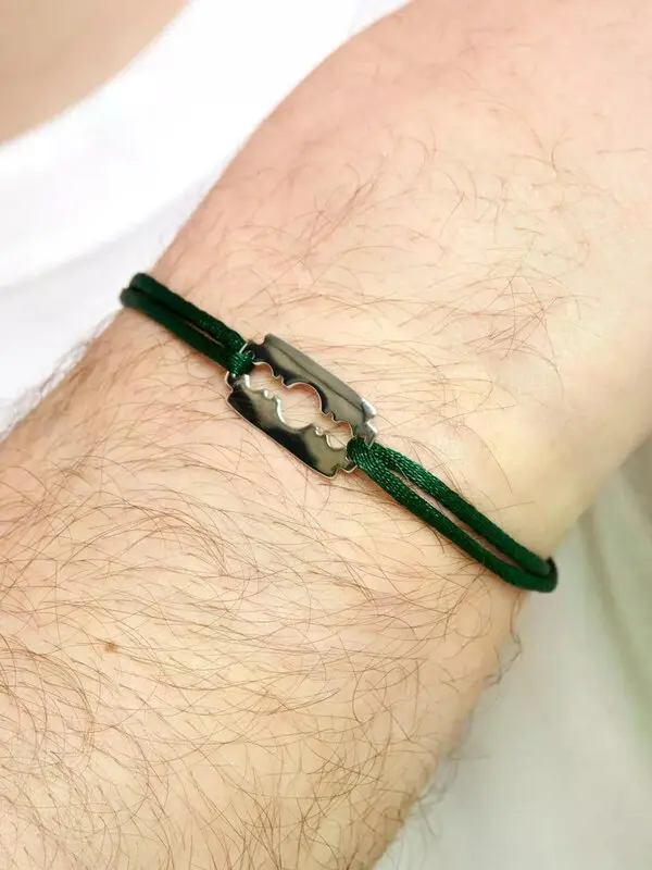 Mateo Razor Blade Embellished Bracelet