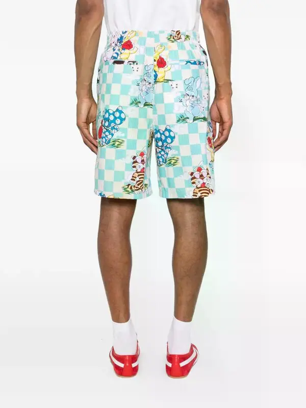 Kenzo Elasticated Shorts With Cartoon Print