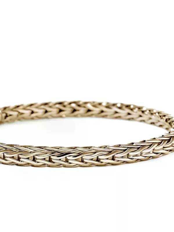 John Hardy 14k Yellow Icon Ring With Rope Detail