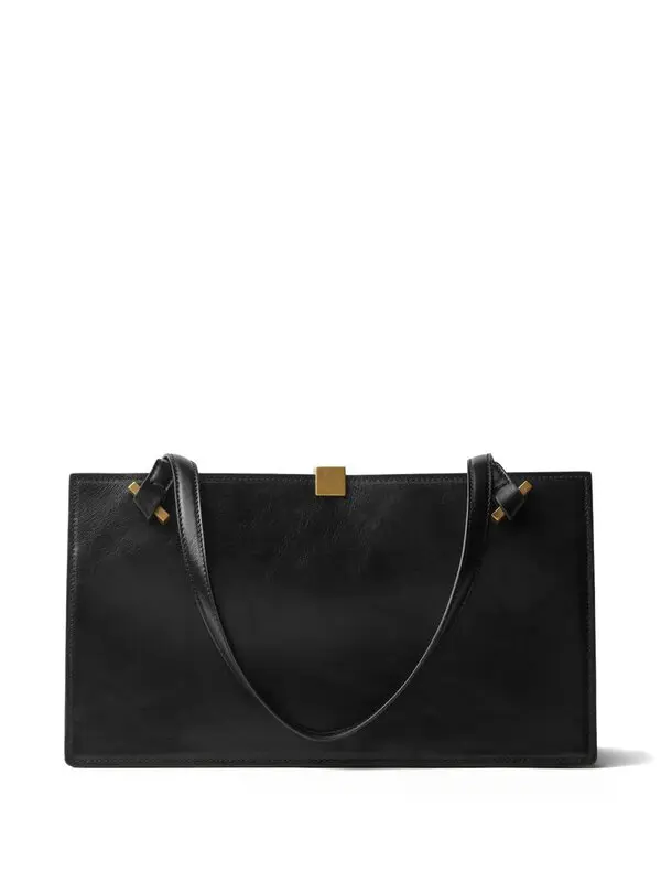 Versace Severine Leather Tote Bag - Black
