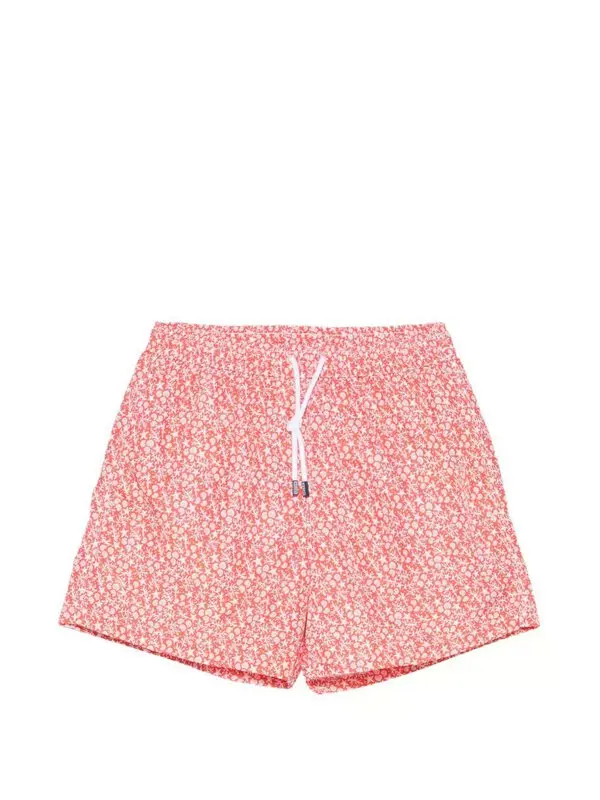 Fedeli Madeira Printed Swim Shorts - Orange