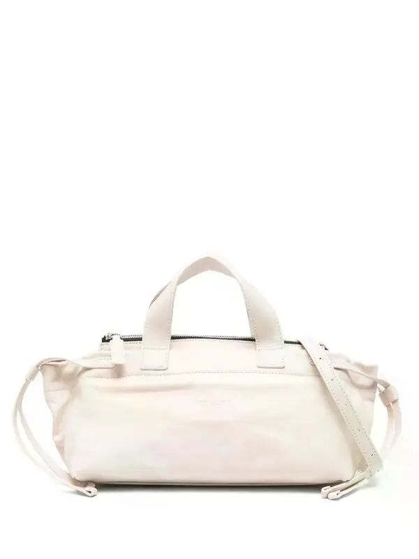 VIC MATIE Leather Zip Tote - Neutrals