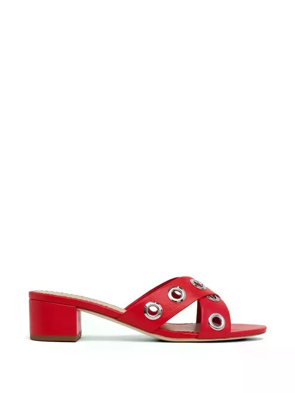 Cinq À Sept Maya Criss-cross Heeled Sandals - Red
