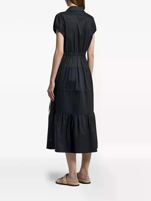Peserico Tiered Belted Midi Dress