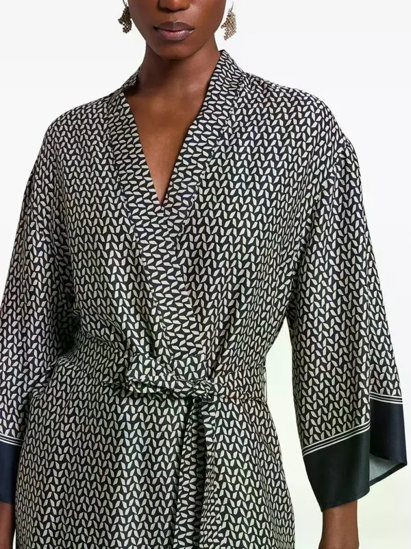 Peserico Patterned Kimono