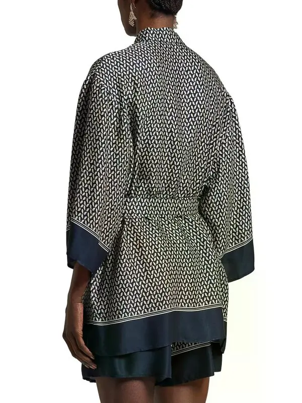 Peserico Patterned Kimono