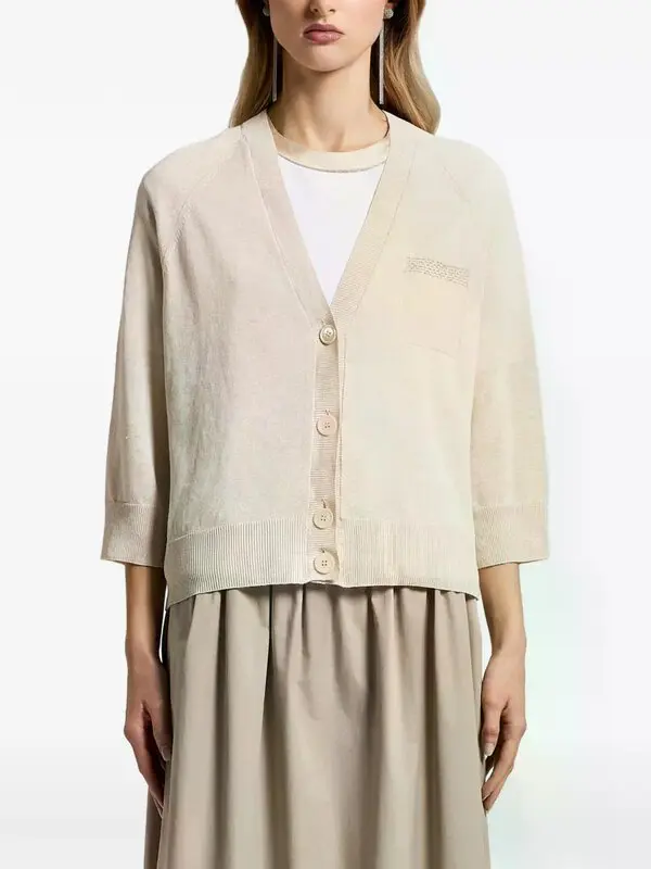 Peserico Button Raglan Sleeve Cardigan