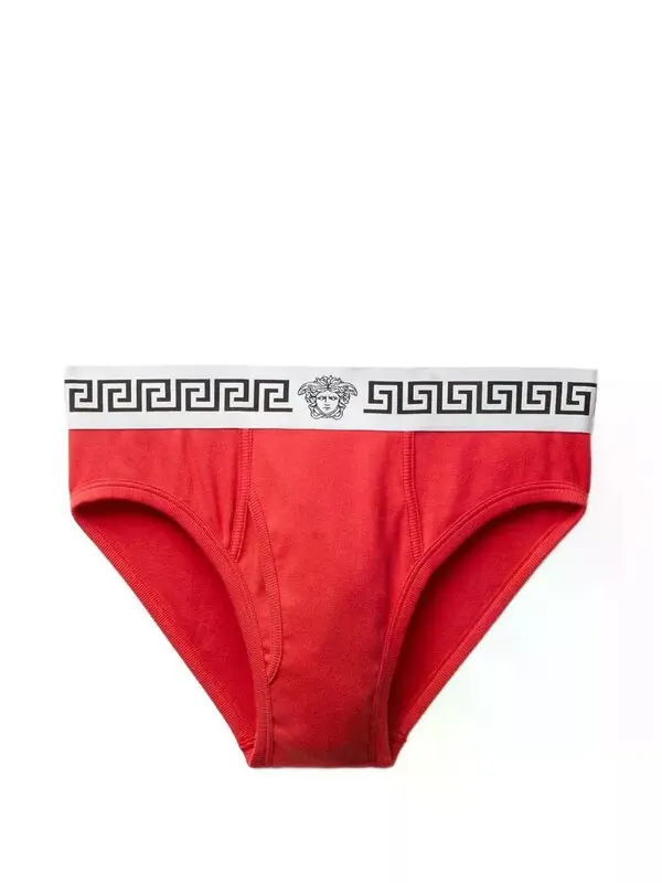 Versace Ribbed Cotton-jersey Briefs
