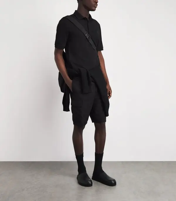 Stone Island Organic Cotton Ghost Polo Shirt - Black