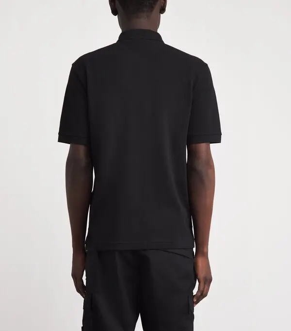 Stone Island Organic Cotton Ghost Polo Shirt - Black