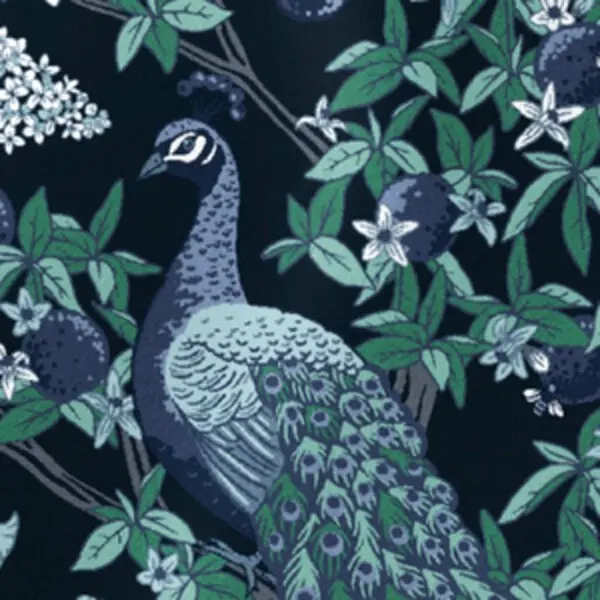 Cartier Silk Blooming Panthère Square Scarf - Navy
