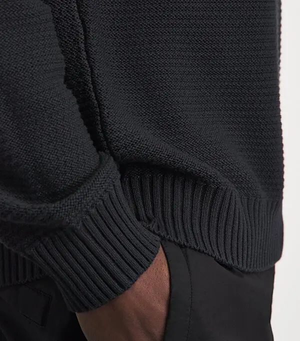 Stone Island Cotton-cashmere Textured Crewneck Sweater