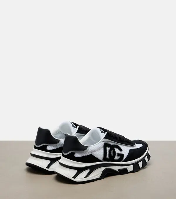 Dolce & Gabbana Dg Country Road Suede-trimmed Sneakers