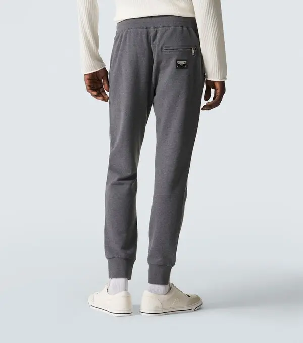 Dolce & Gabbana Cotton Jersey Sweatpants - Grey