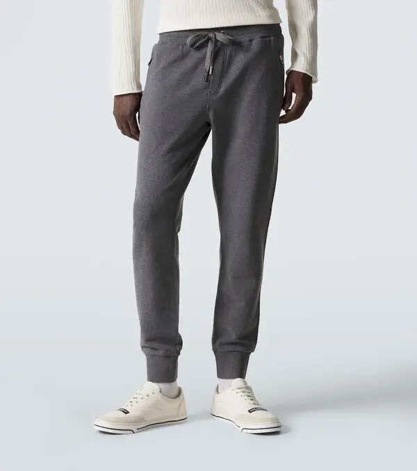 Dolce & Gabbana Cotton Jersey Sweatpants - Grey