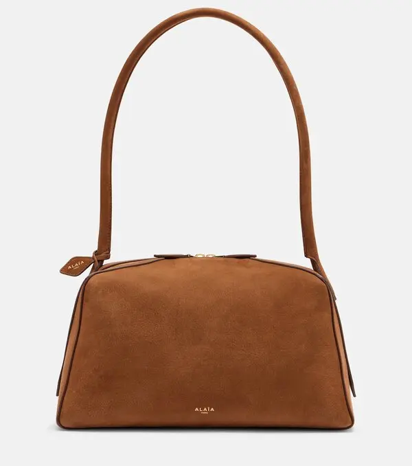 Alaïa Le Bouledogue Suede Shoulder Bag - Brown