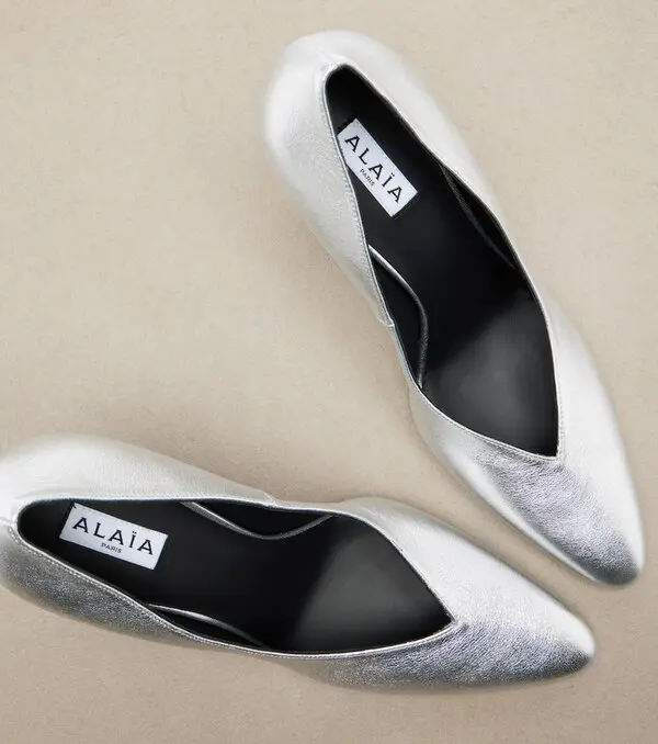Alaïa Metallic Leather Pumps