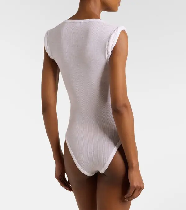 Alaïa Ribbed-knit Bodysuit