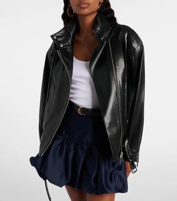SELF-PORTRAIT Belted Biker Jacket
