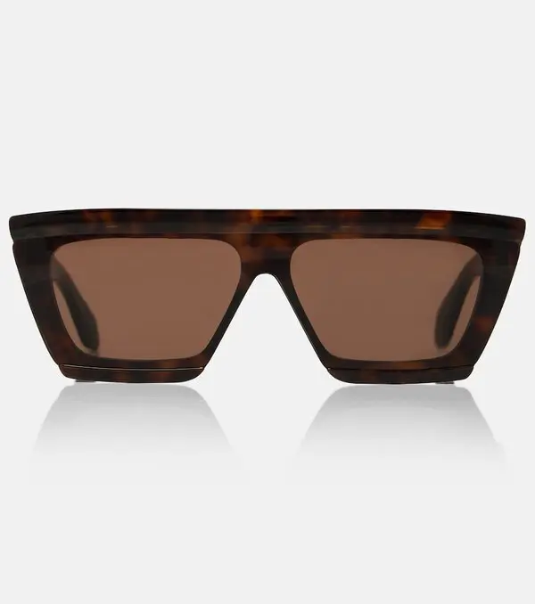 Alaïa Flat Top Sunglasses - Brown