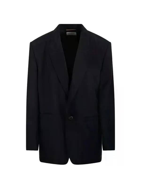 Saint Laurent Single-breasted Blazer - Black